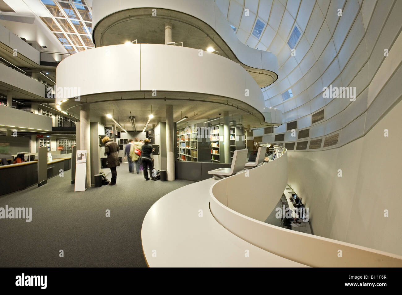 Interior view of the philological library, Dahlem, Berlin, Germany ...