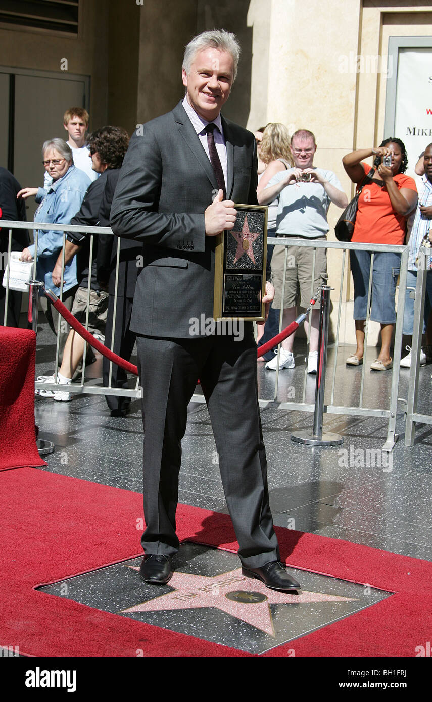 TIM ROBBINS ACTOR HOLLYWOOD LOS ANGELES CA USA 10/10/2008 Stock Photo ...
