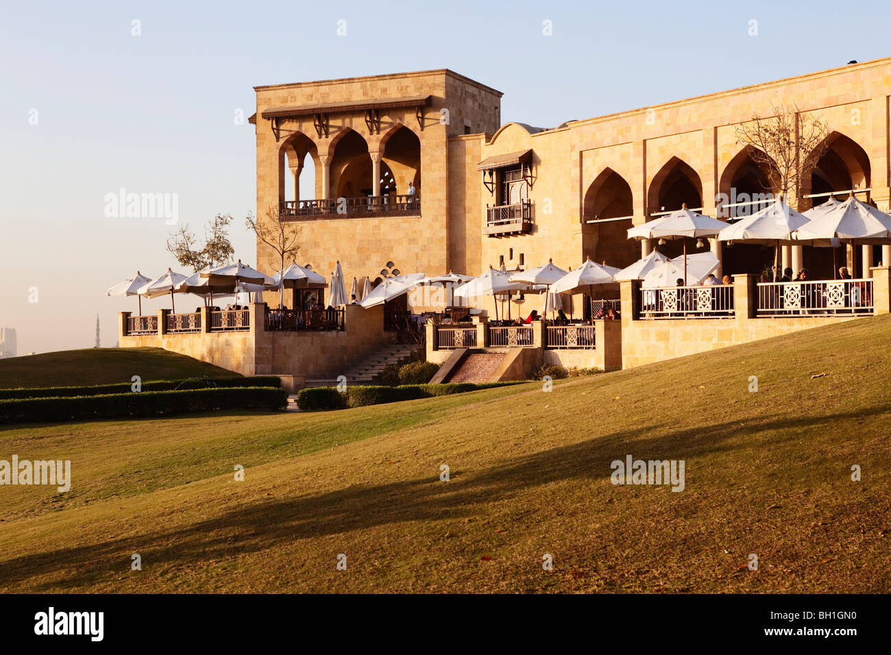 The hilltop restaurant at al azhar park hi-res stock photography and ...