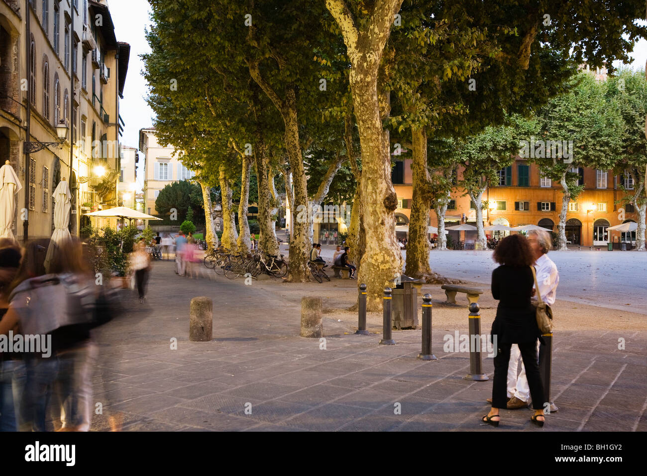 Piazza Napoleone, Lucca, Tuskany, Italy Stock Photo - Alamy