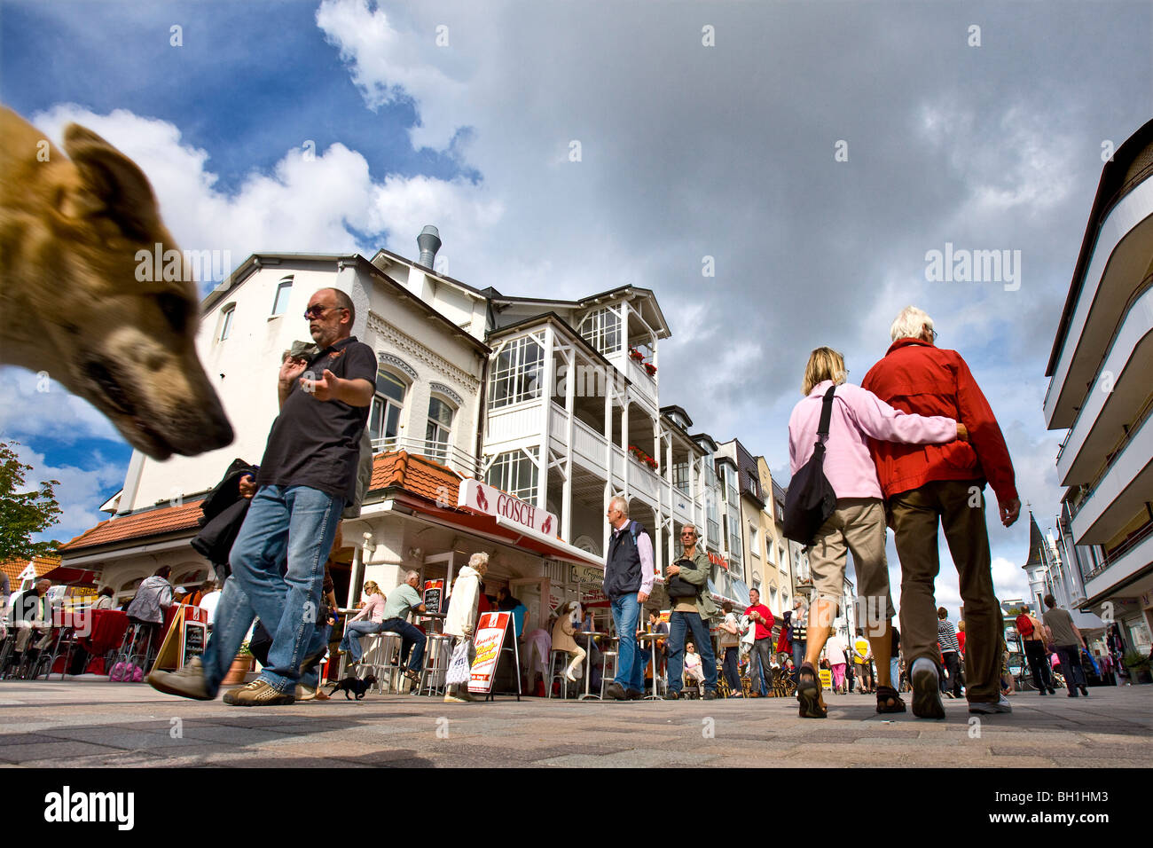 Friedrichstrasse, Westerland, Sylt Island, Schleswig-Holstein, Germany ...