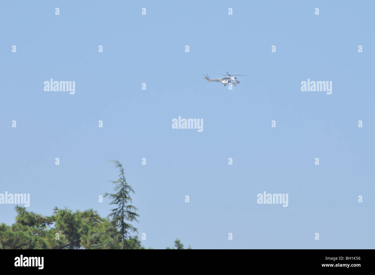 helicopter UN united Nations UNIFIL patrol Lebanon Stock Photo - Alamy