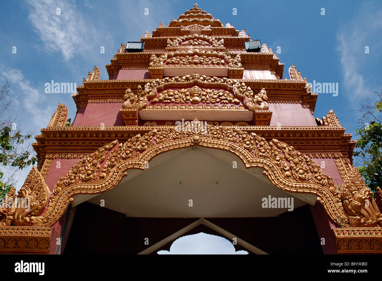 Khmer temples in Phnom Penh, CAMBODIA Stock Photo - Alamy