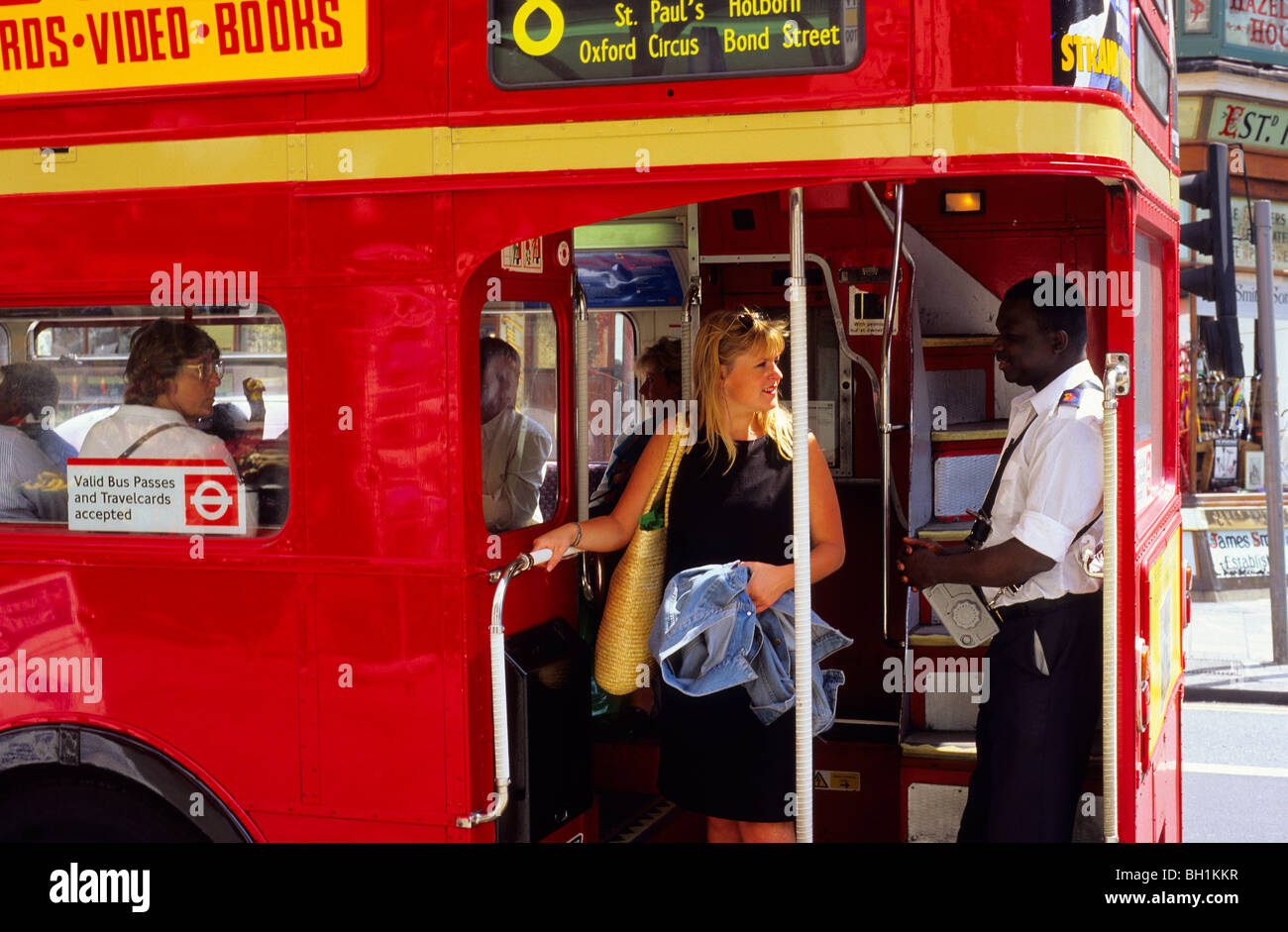 Europe, Great Britain, England, London, one of London's famous red ...