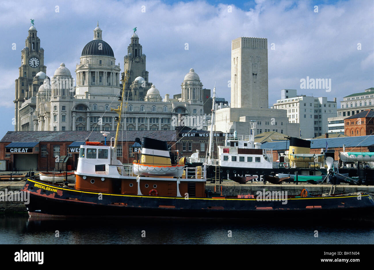 Europe, Great Britain, England, Merseyside, Liverpool, Pier Head Stock ...
