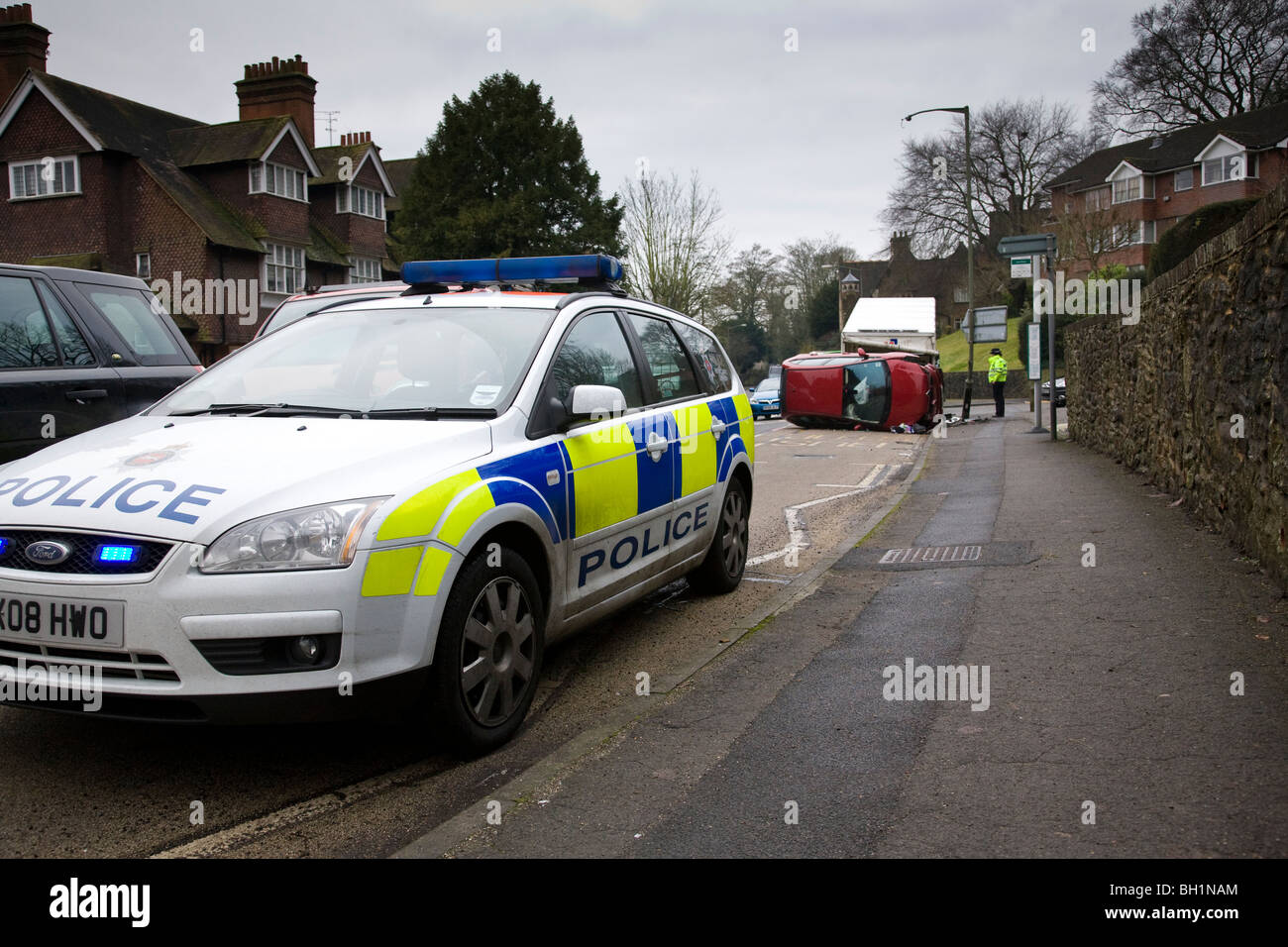 Police road crash uk hi-res stock photography and images - Alamy