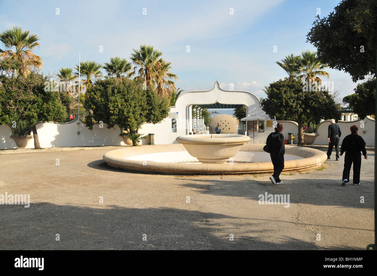 Greece, Rhodes, Kalithea, the hot springs and thermal SPA Stock Photo ...