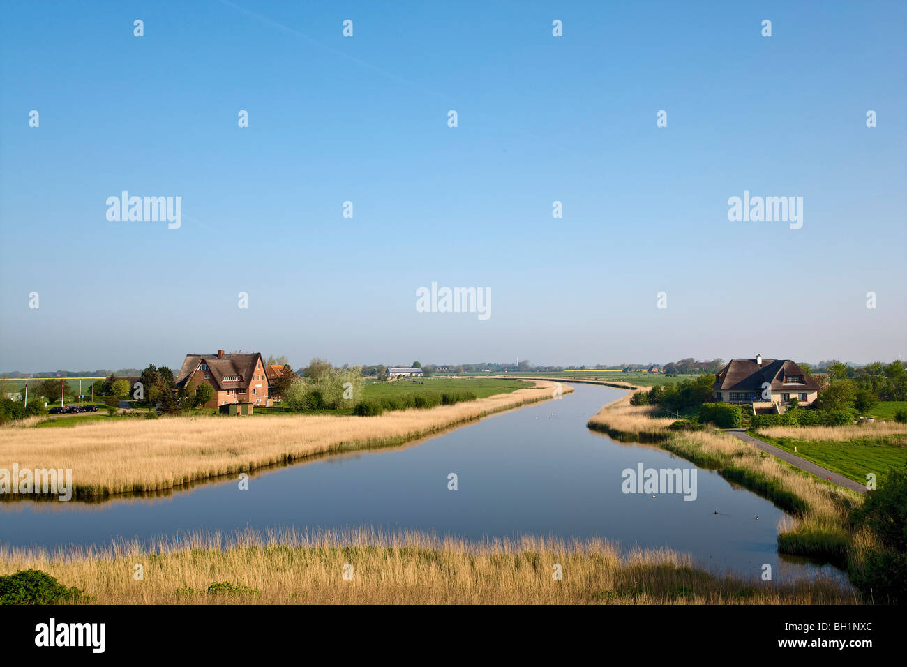 Thatched House, Pellworm Island, North Frisian Islands, Schleswig ...