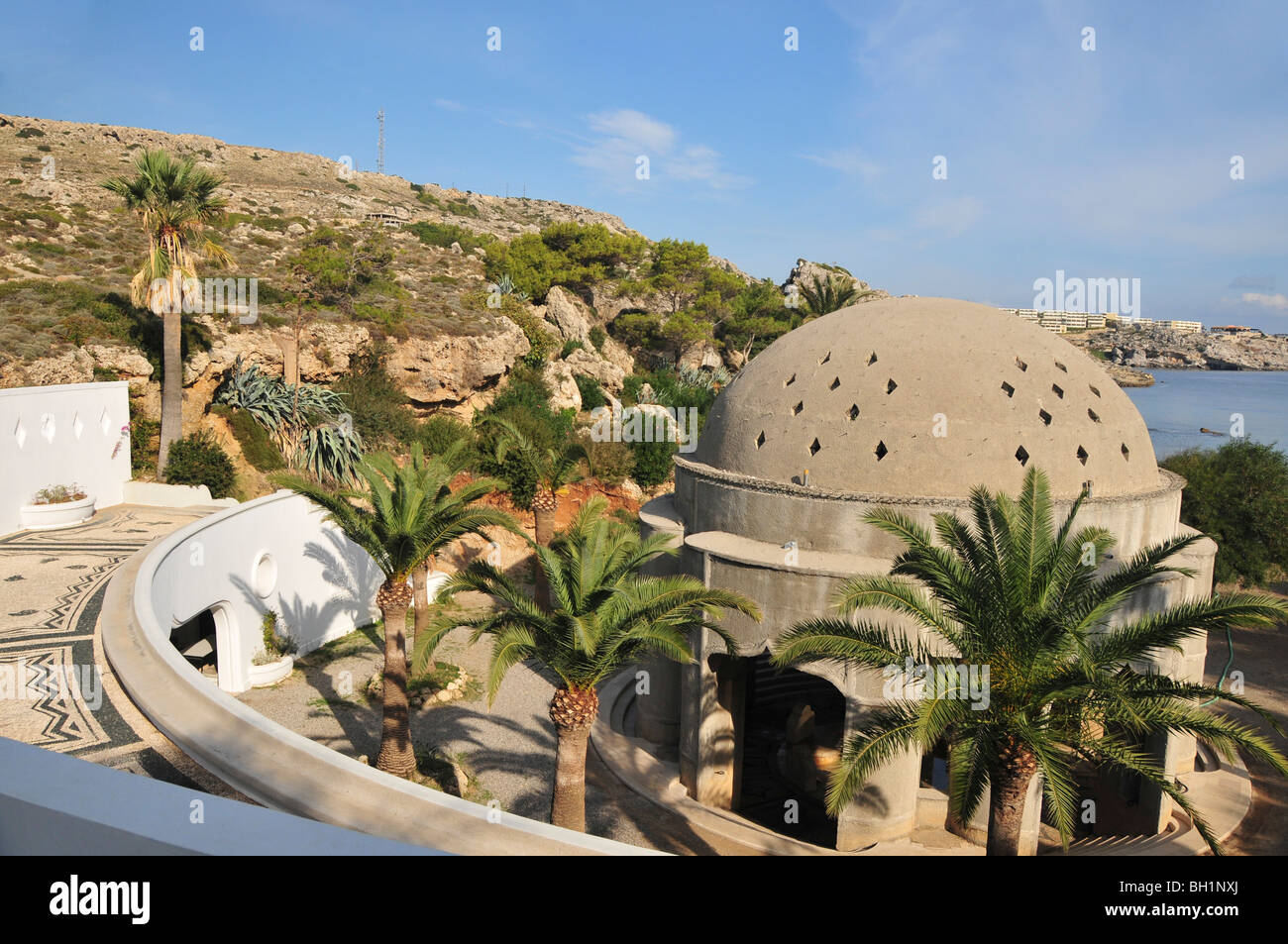 Greece, Rhodes, Kalithea, the hot springs and thermal SPA Stock Photo ...