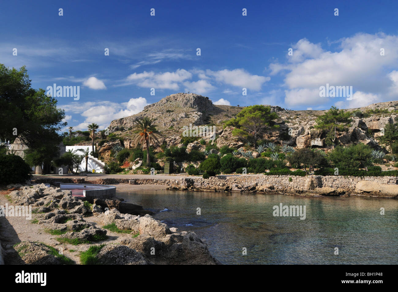 Greece, Rhodes, Kalithea, the hot springs and thermal SPA Stock Photo ...