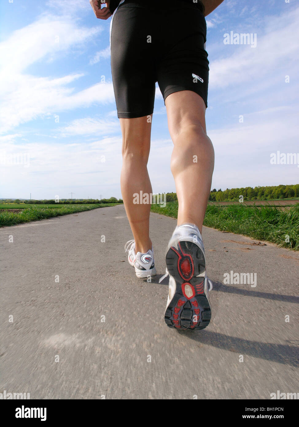 Man at jogging exercise, Germany Stock Photo - Alamy