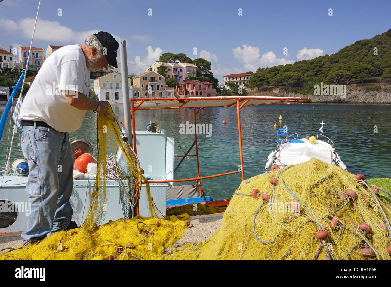 Fishing net top view hi-res stock photography and images - Alamy