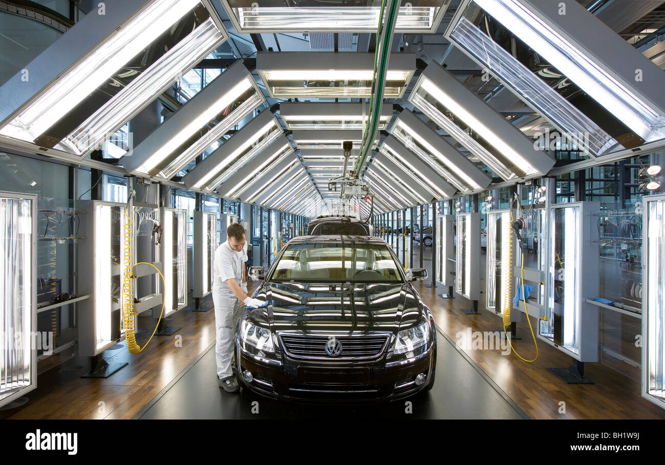 The transparent factory, automobile production plant owned by ...