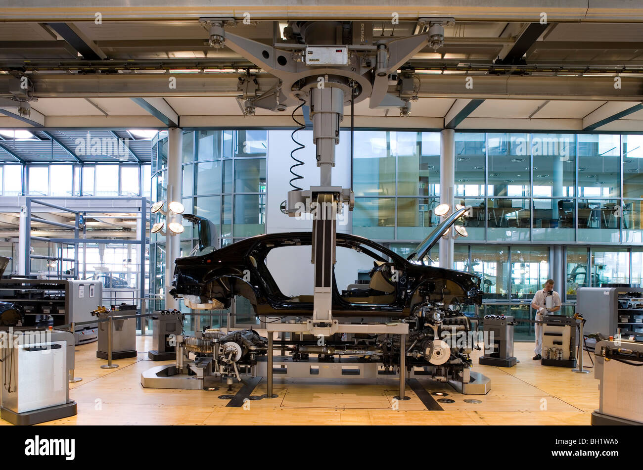 The transparent factory, automobile production plant owned by ...