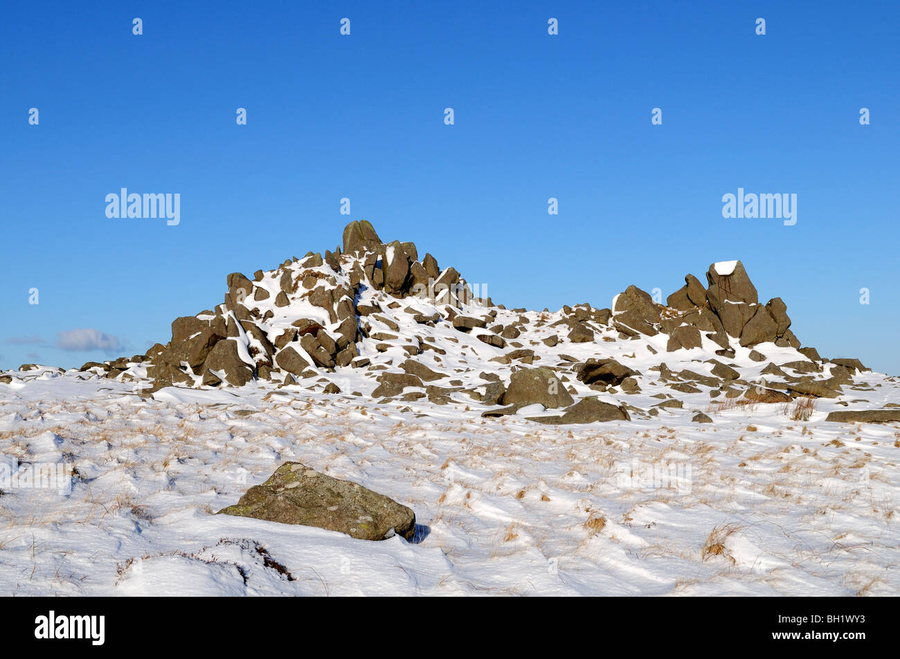 Outcrops of Spotted Dolerite - Bluestones on Carn Menyn or Carn Meini ...