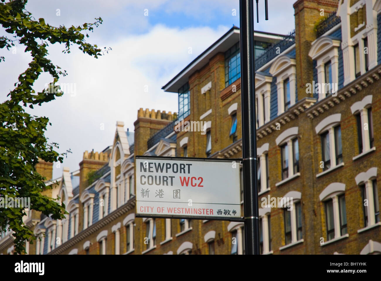 Newport Court sign Chinatown London England UK Stock Photo - Alamy