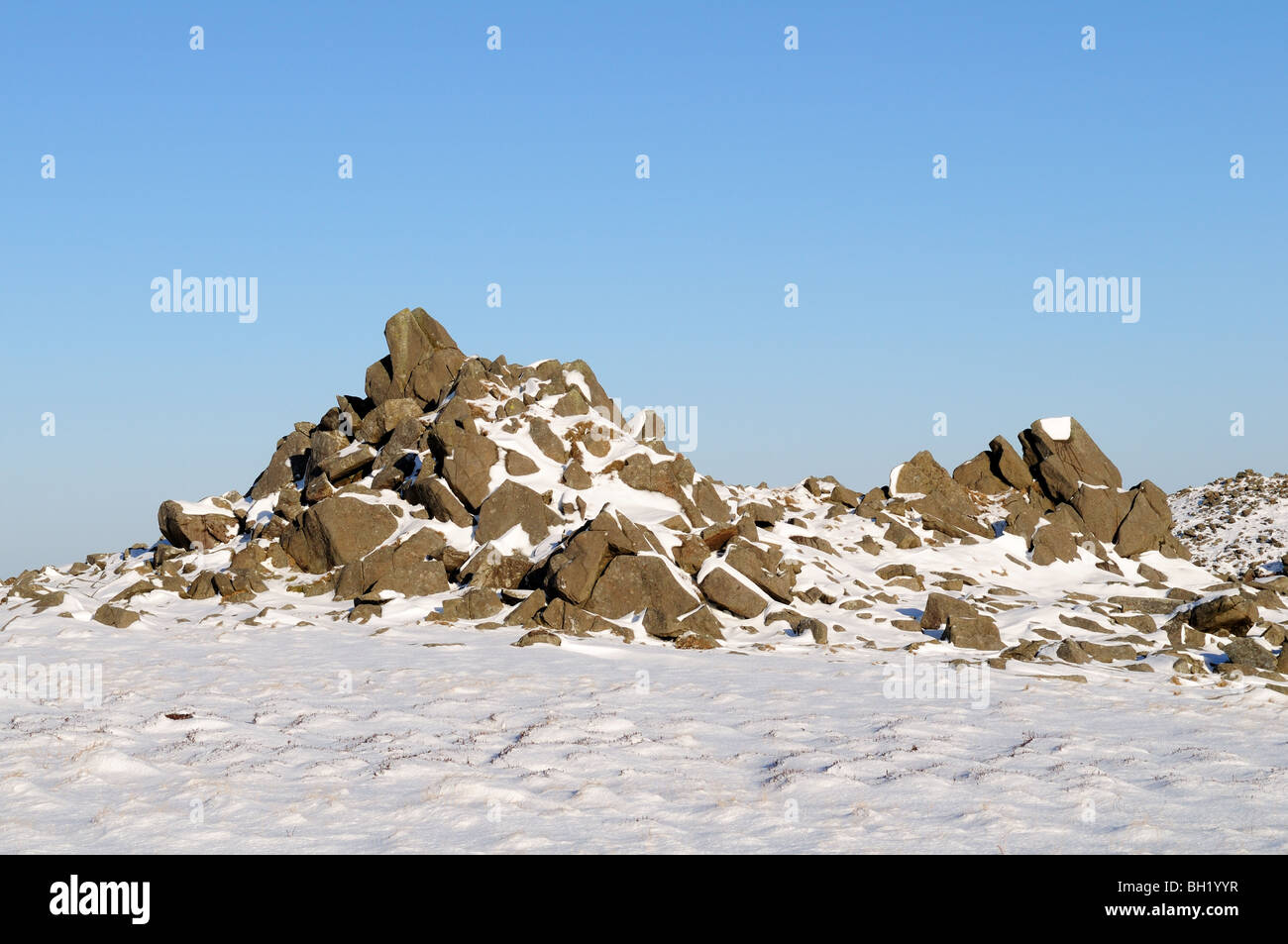 Outcrops of Spotted Dolerite - Bluestones on Carn Menyn or Carn Meini ...