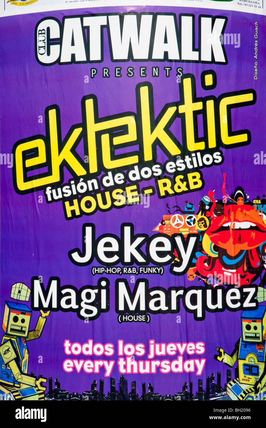 Barcelona - Advertising columns or morris columns Stock Photo - Alamy