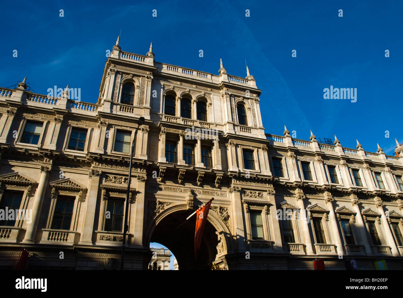Royal Academy of Arts exterior Piccadilly Mayfair central London ...