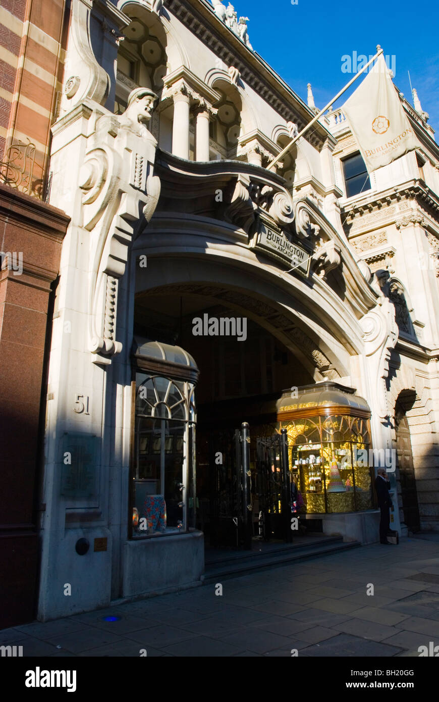 Burlington arcade Mayfair central London England UK Stock Photo - Alamy