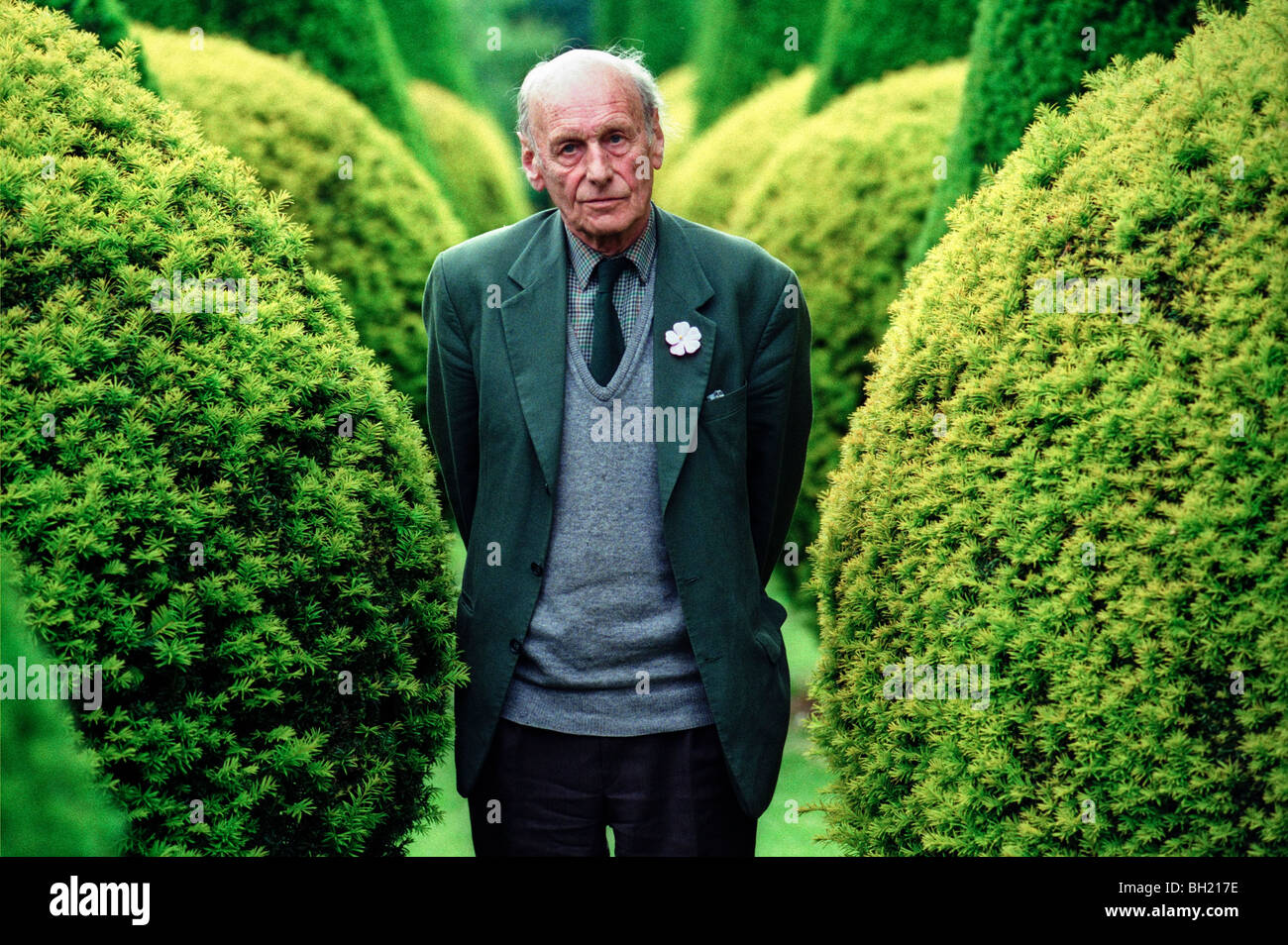 Lord Raglan pictured in the garden of his home at Cefn Tilla Court near ...