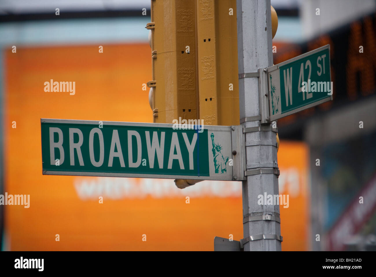 Broadway street sign, New York City, USA Stock Photo - Alamy