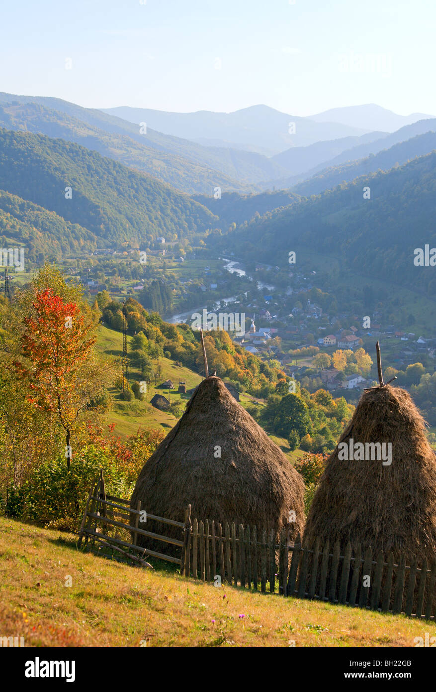 View of haystacks hi-res stock photography and images - Alamy