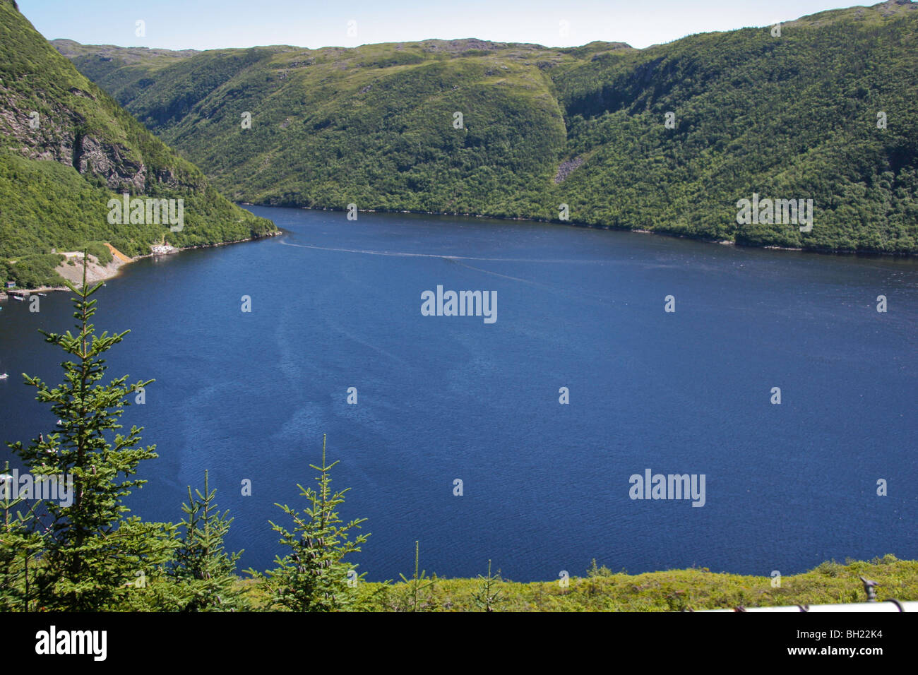 This is a river basin that lies just in front of the outport village of ...