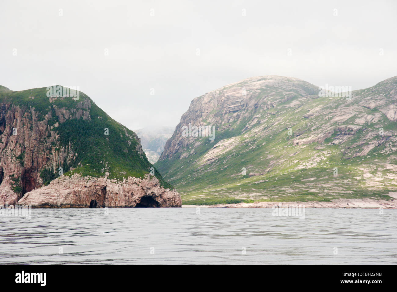 A layer of fog overlies the Bold Southwest Coast of Newfoundland Stock ...