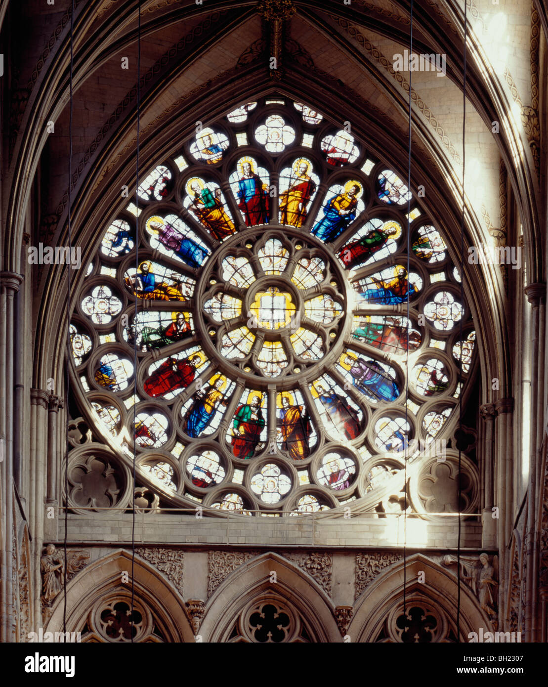 Rose Window North Transept, Westminster Abbey Stock Photo - Alamy