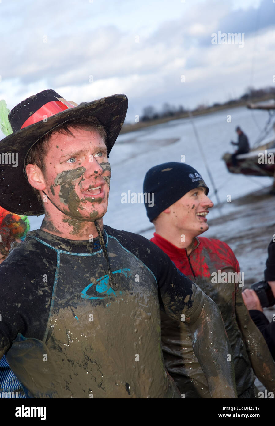 maldon mud race Stock Photo - Alamy