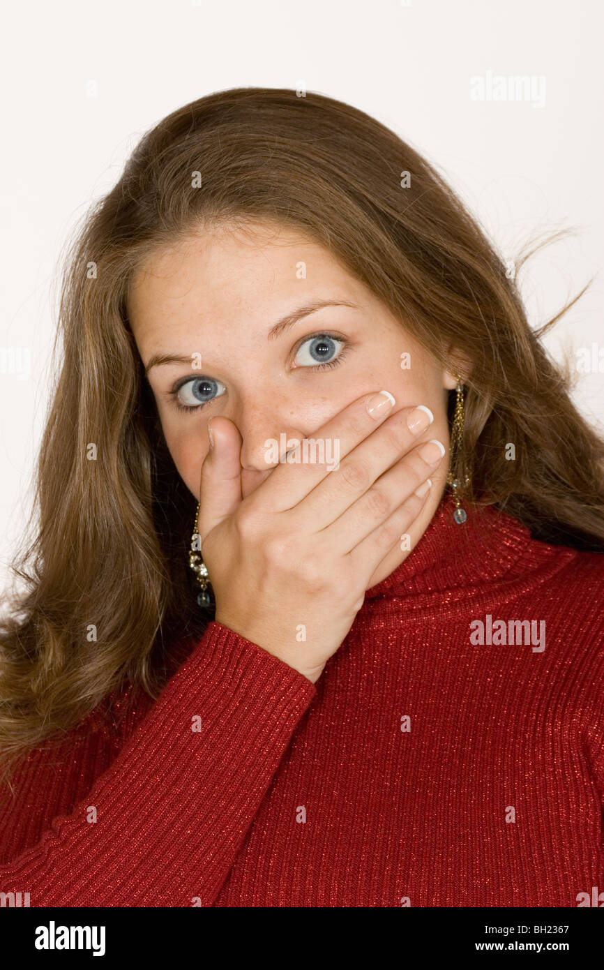 A very beautiful and excited Caucasian woman Stock Photo - Alamy