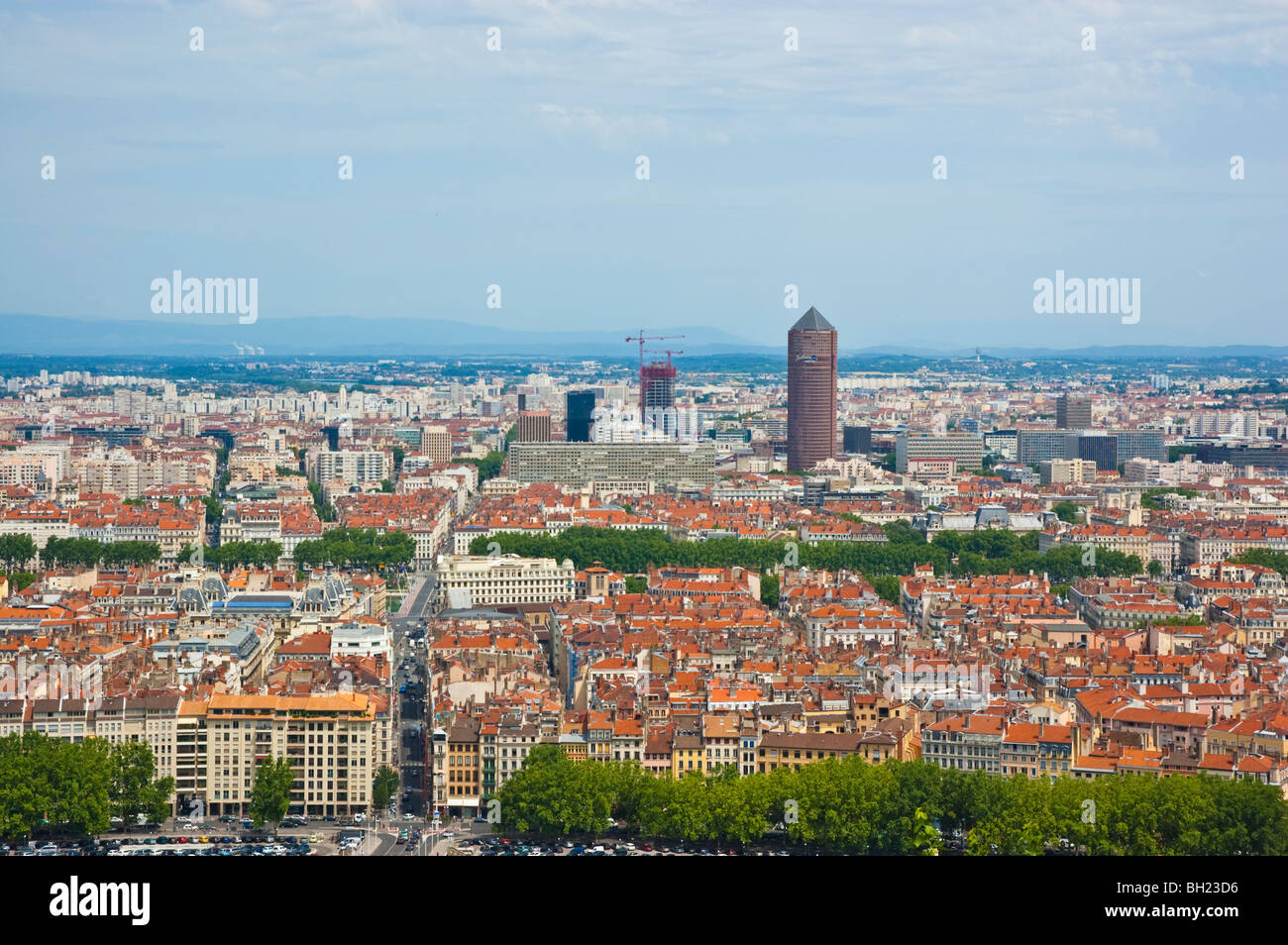A overview of the beautiful city of Lyon Stock Photo - Alamy