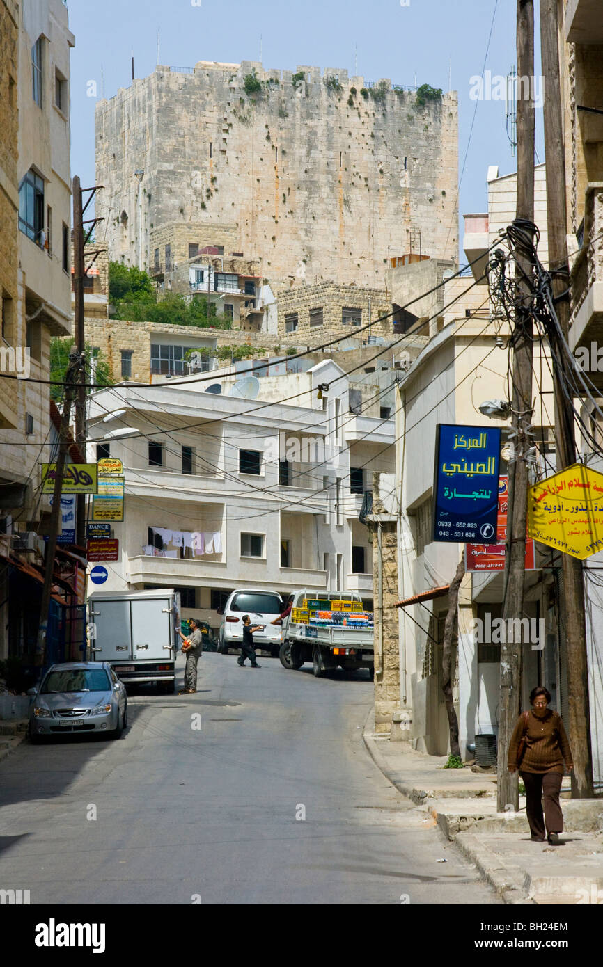 Chastel Blanc Crusader Castle in Safita Syria Stock Photo - Alamy
