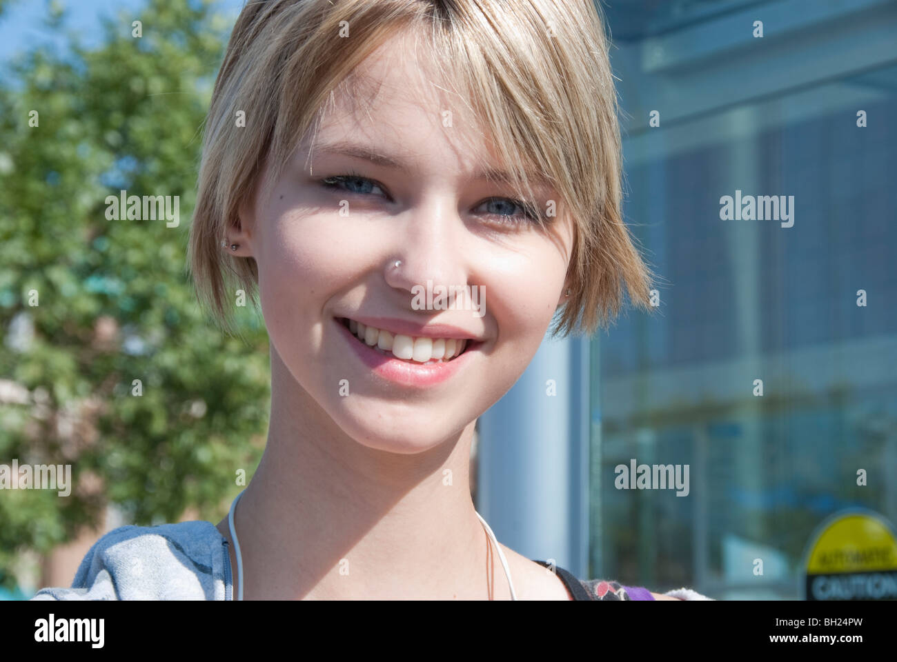 Female teen on street, Winnipeg, Manitoba, Canada Stock Photo - Alamy