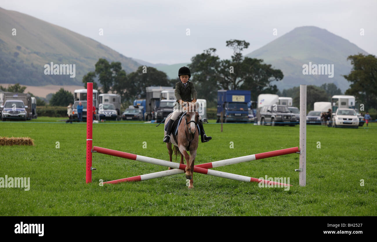 Horse riding event in a small village in Shropshire,England Stock Photo ...
