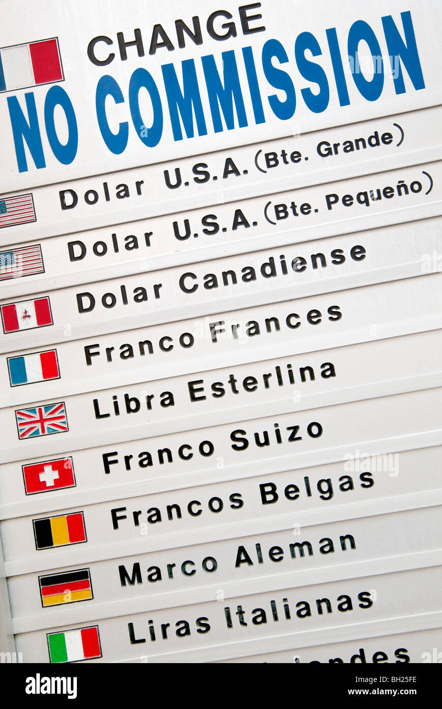 Currency exchange board hi-res stock photography and images - Alamy