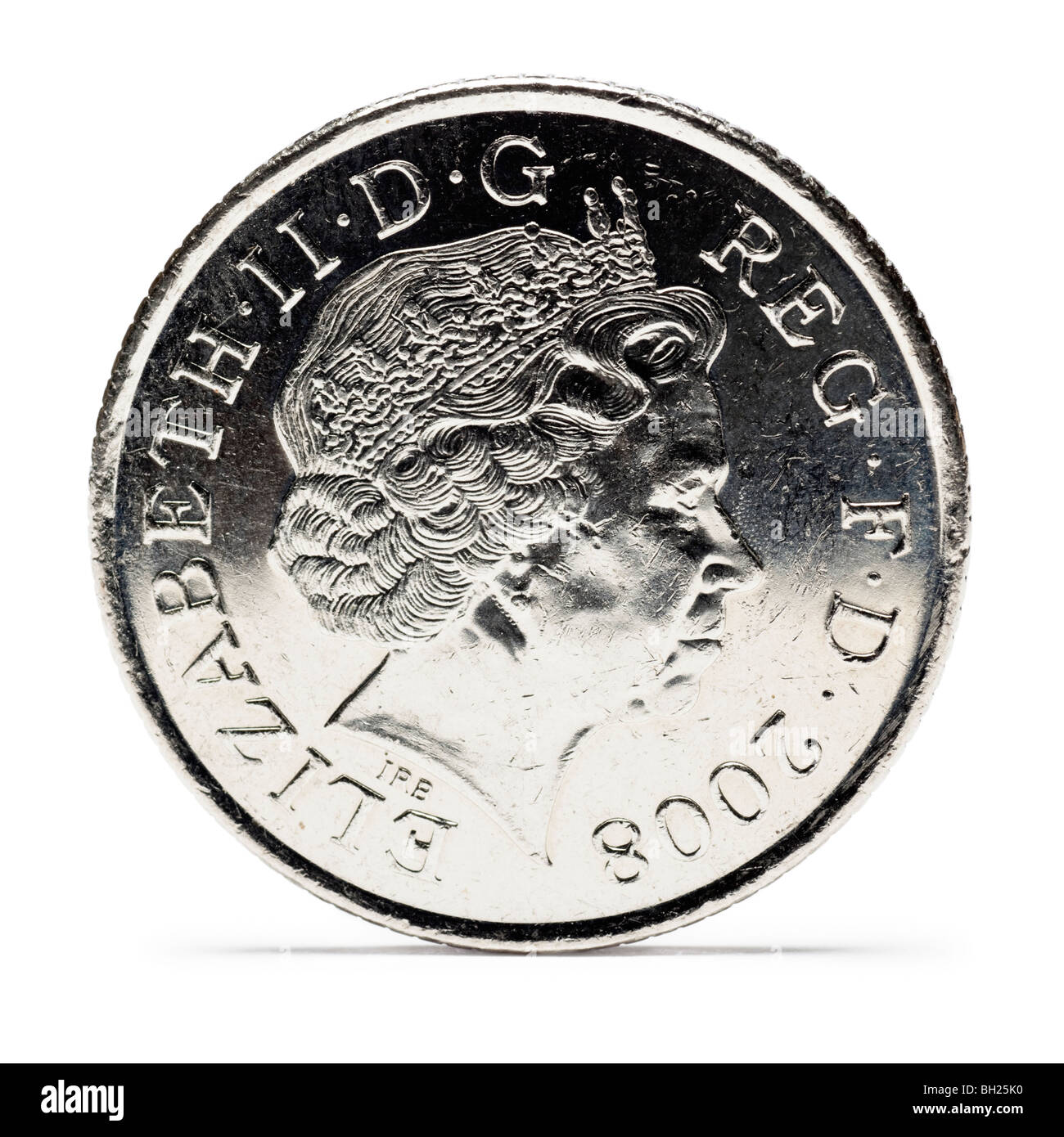 British Ten Pence coin front view Stock Photo - Alamy