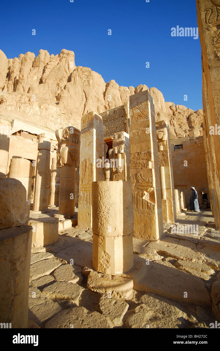 LUXOR, EGYPT. The Chapel of Hathor at the Mortuary Temple of Queen ...