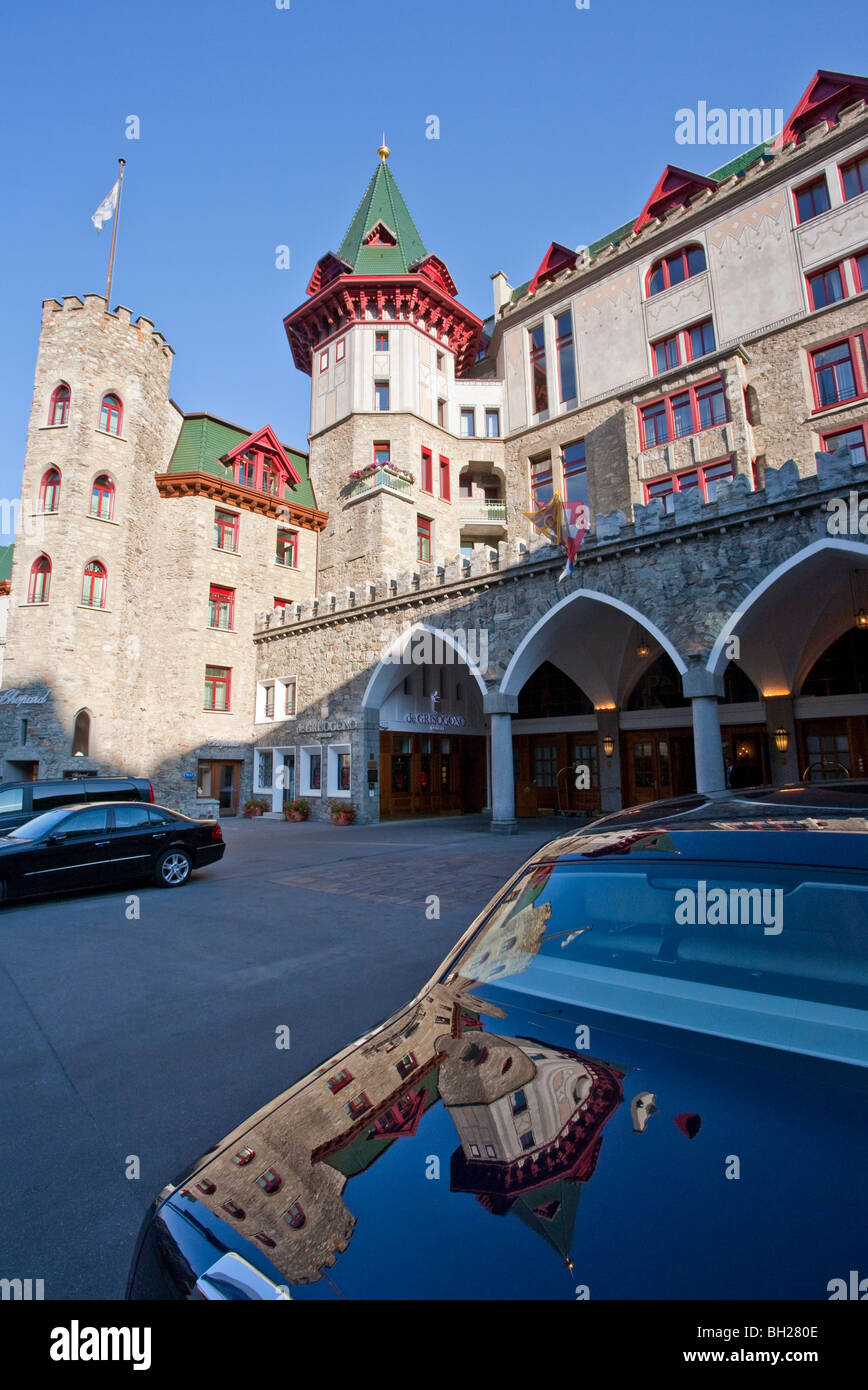 LIMOUSINES, PALACE HOTEL, LUXURY HOTEL, ST. MORITZ, UPPER ENGADIN ...