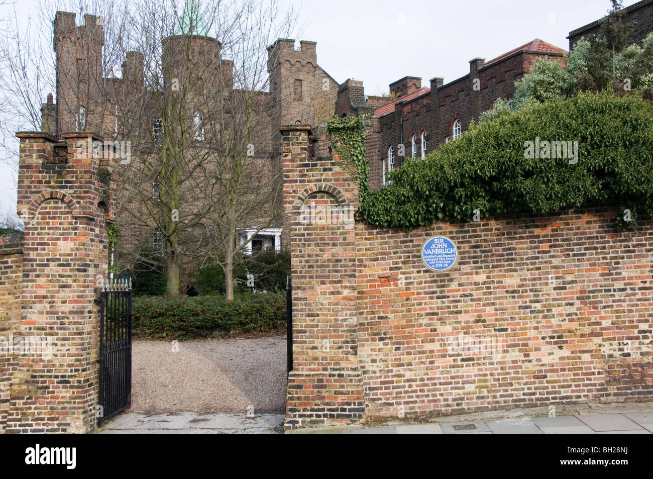 Vanbrugh Castle, the home of Sir John Vanbrugh in Maze Hill, Greenwich ...