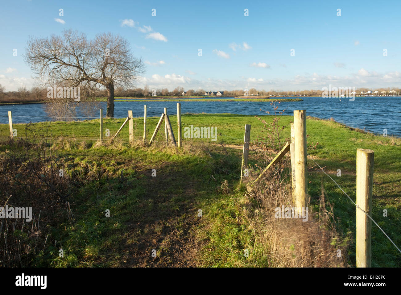 Gravel Pit forming part of the Cotswolds Water Park at Cerney Wick near ...