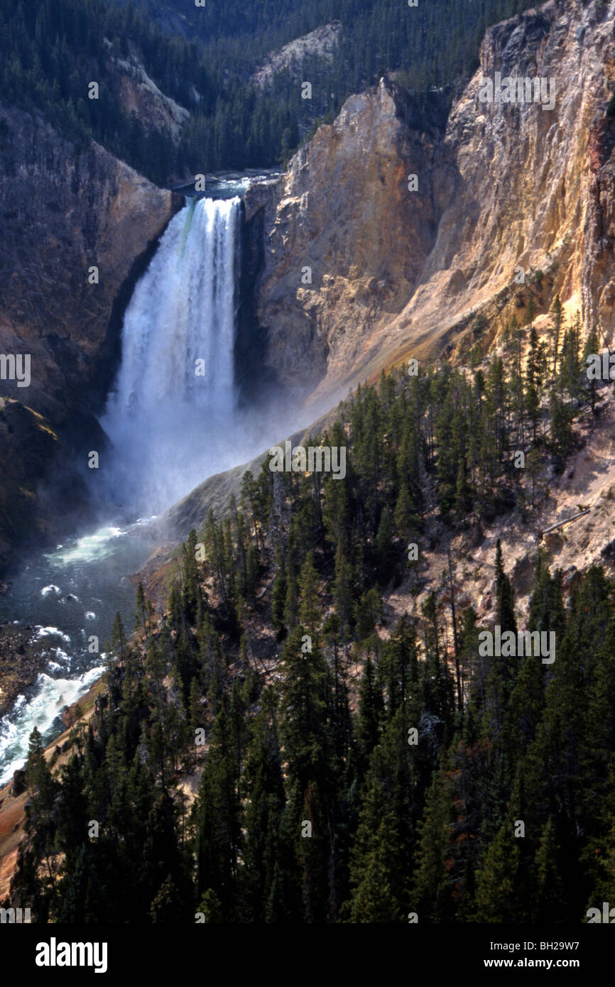 Grand Canyon Yellowstone Waterfall Stock Photo - Alamy
