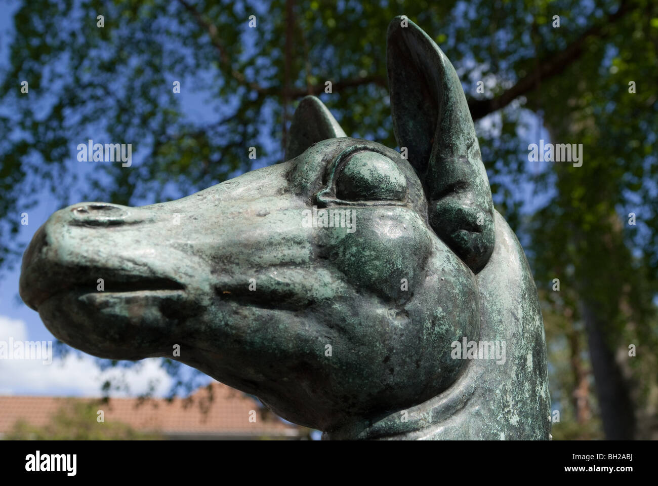 a statue of a lama sculpted by carl milles in millesgarden Stock Photo ...