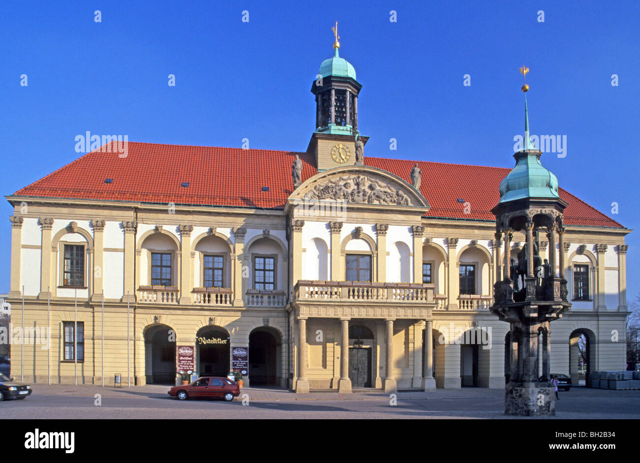 city hall of Magdeburg, capital of Saxony-Anhalt, Germany Stock Photo ...