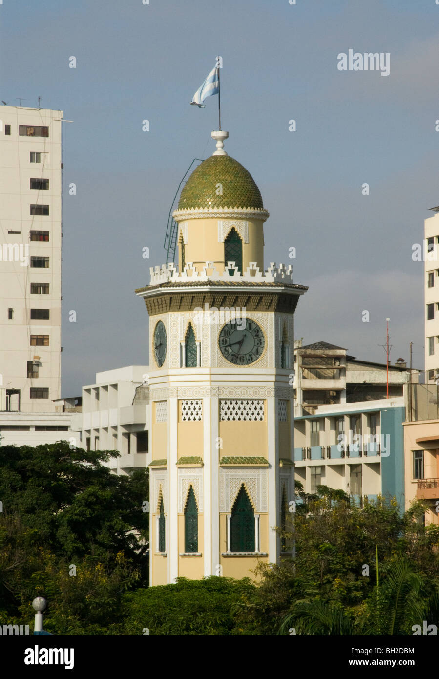 Ecuador. Guayaquil city. Moorish Clock Tower Stock Photo - Alamy