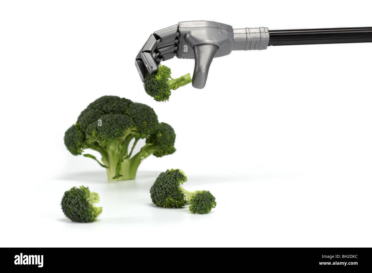 Broccoli robot grab food hand Cut Out Stock Images & Pictures - Alamy