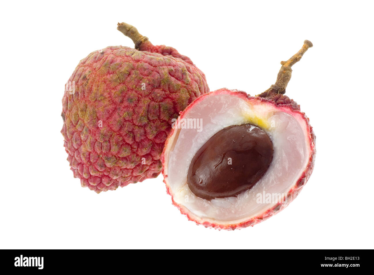 Lychee isolated on white background Stock Photo - Alamy
