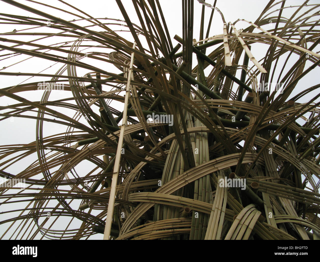 Kiku bamboo sculpture New York Botanical garden Stock Photo - Alamy