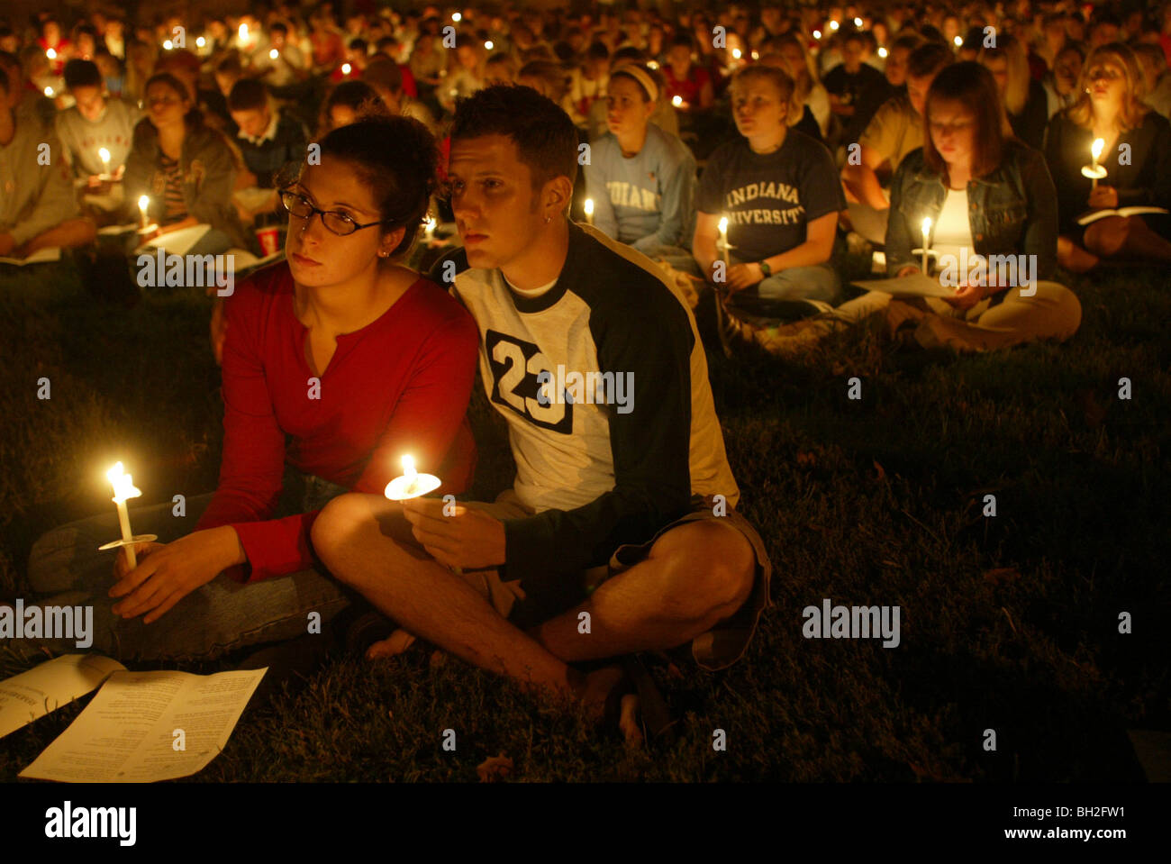 Hundreds attend a candlelight ceremony and interfaith rememberance on ...